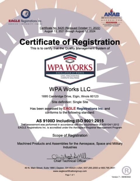 Certified Precision: Our Quality Promise | WPA Works LLC